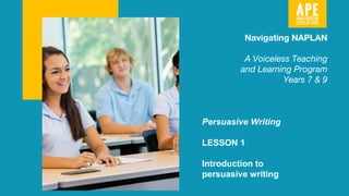 Navigating naplan-lesson-one-power point-slides | PPT