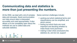Navigating numbers: How data are used to create statistics | PPT