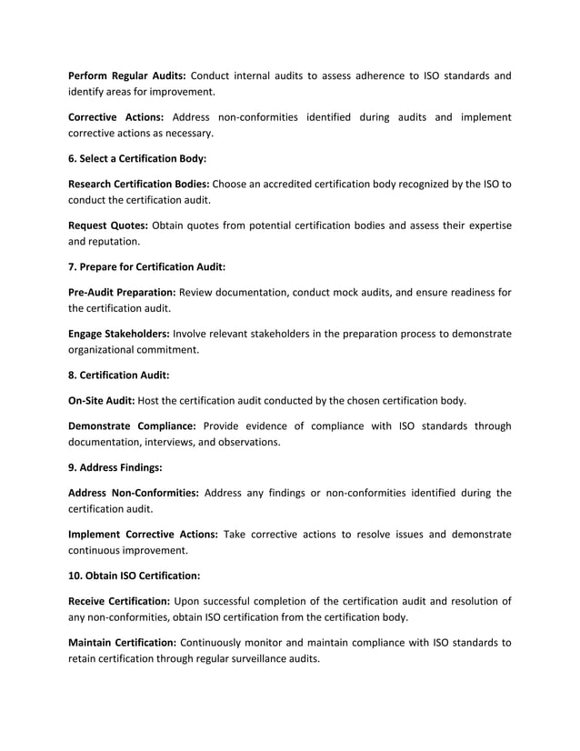 Navigating Quality Standards: ISO Certification in Florida | PDF