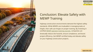 What is MEWP operator training & benifits | PPTX