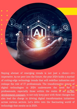 Navigating Tomorrow: A Glimpse at 18 Cutting-Edge Technology Trends for ...