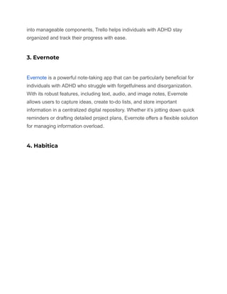 Apps for ADHD Management: Navigating ADHD with Technology | CIO Women ...