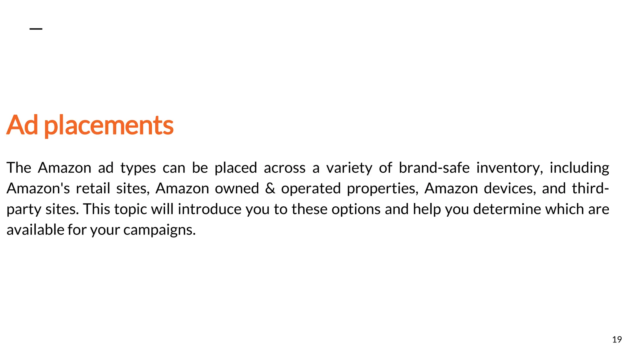 Navigating Amazon Advertising Understanding Ad Types and Placements | PPTX