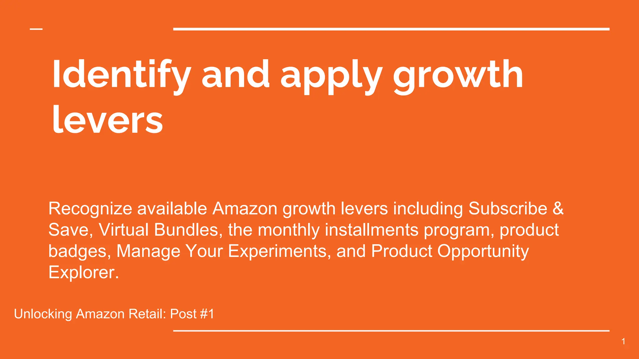 Navigating Amazon Retail Advance Part 3 - Growth and Expansion ...