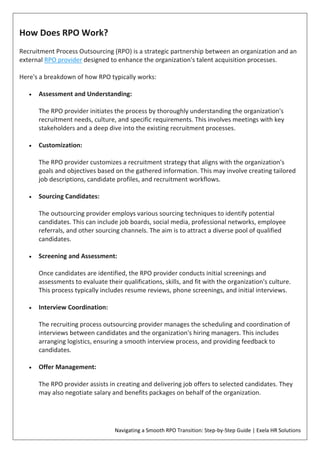 Navigating a Smooth RPO Transition: Step-by-Step Guide | PDF