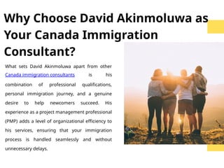 Navigating Canadian Immigration with Expertise David Akinmoluwa, RCIC ...