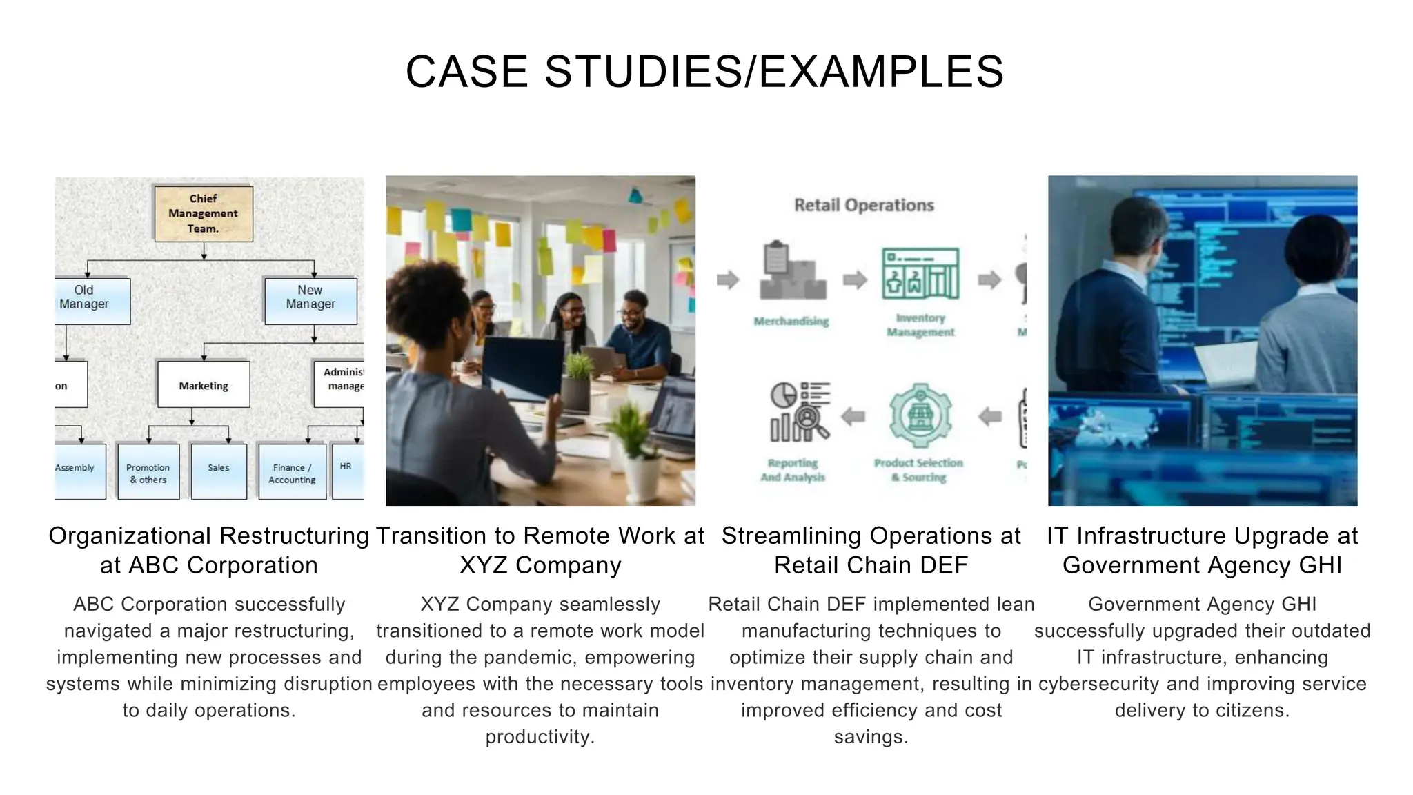 Navigating Change Strategies for Effective Transition and Operational ...