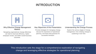 Navigating Change Strategies for Effective Transition and Operational ...