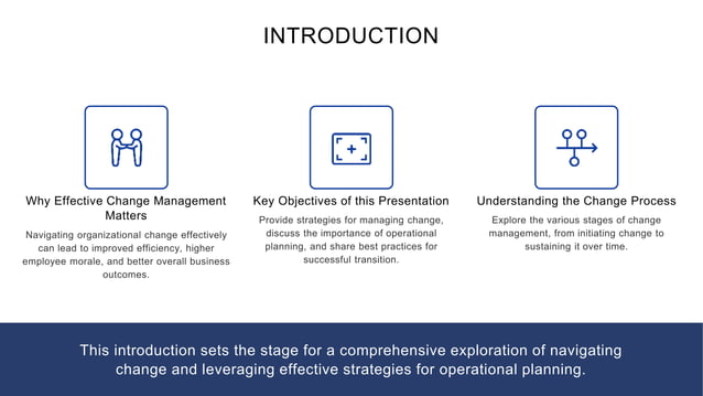 Navigating Change Strategies for Effective Transition and Operational ...