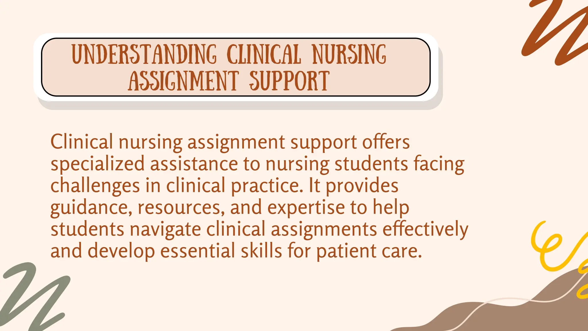 Navigating Clinical Challenges Clinical Nursing Assignment Support | PDF