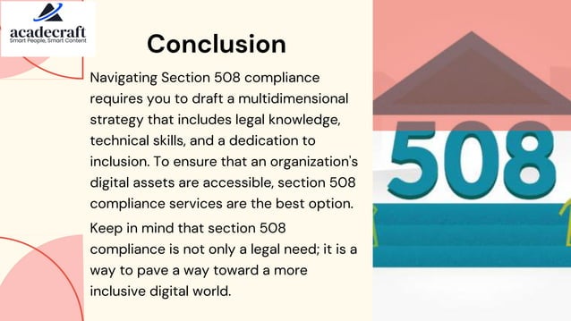 Navigating Essential Solutions for Section 508 Compliance.pptx ...