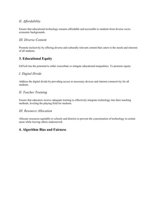 7 Important Roles Of Ethical Considerations In Edtech | Future ...