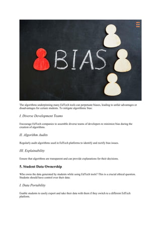 7 Important Roles Of Ethical Considerations In Edtech | Future ...