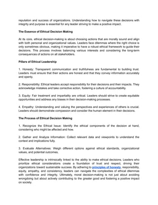 Navigating Ethical Decisions_ The Cornerstone of Effective Leadership ...