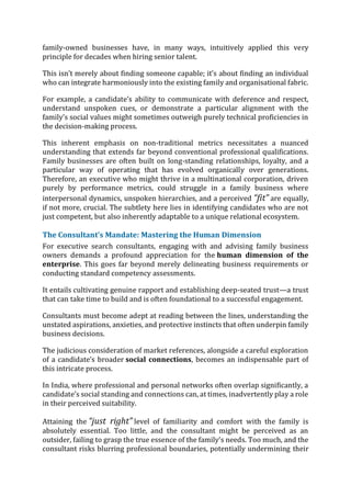 Navigating Executive Search in Indian Family-Owned Businesses | PDF