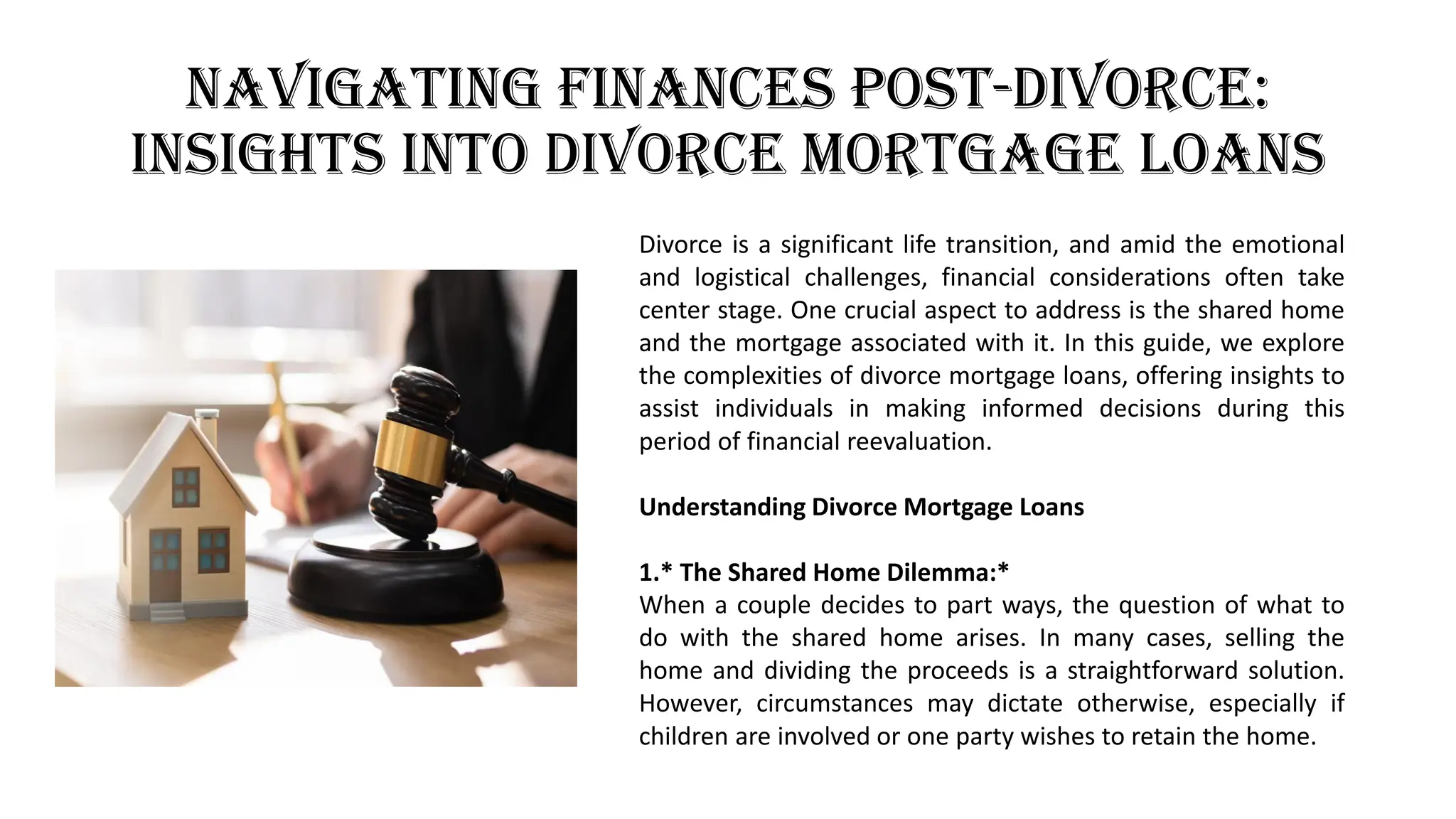 divorce mortgage loan | PDF