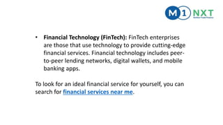 M1NXT-Navigating Financial Services.pptx | Financial Industry | Industries