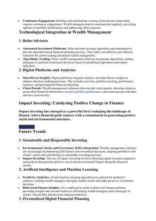 Wealth Management Solutions: An In-Depth Exploration | Enterprise Wired ...