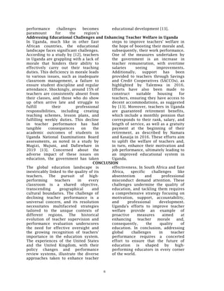 Navigating Global Challenges in Teacher Performance: Strategies and ...