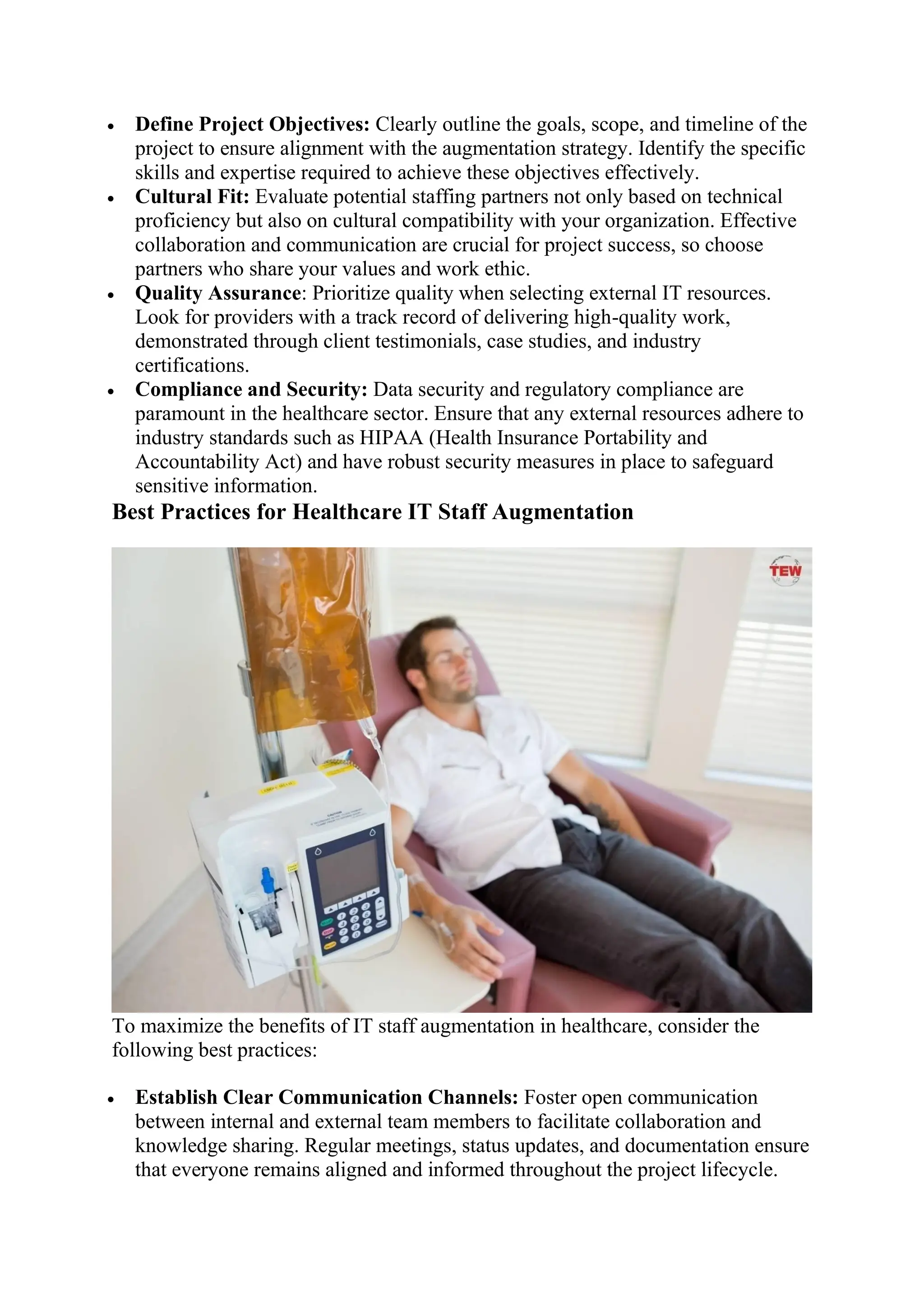 Navigating Healthcare IT Staff Augmentation | The Enterprise World | PDF