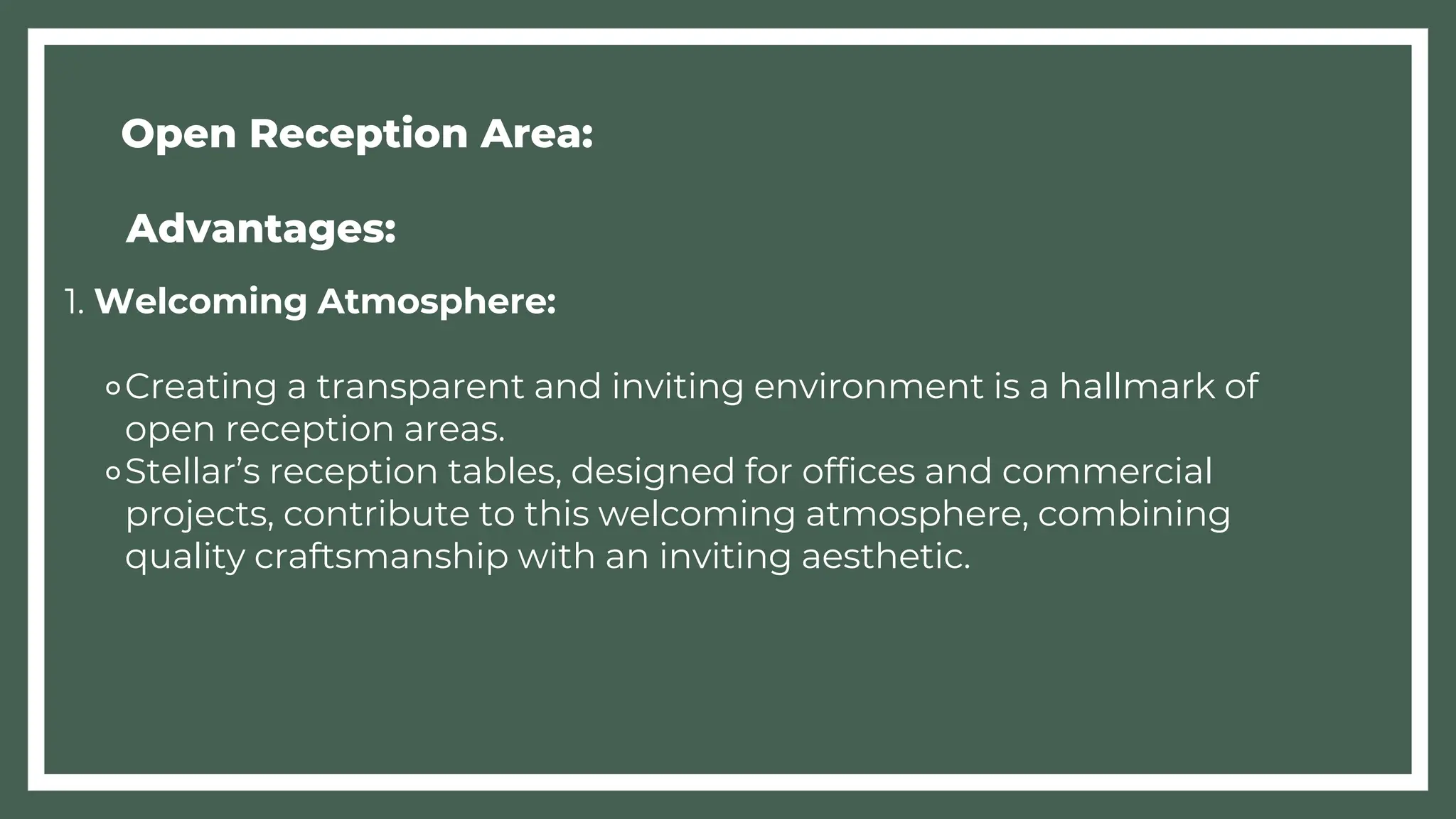 Navigating Open and Private Reception Area Layouts. | PPT | Free Download