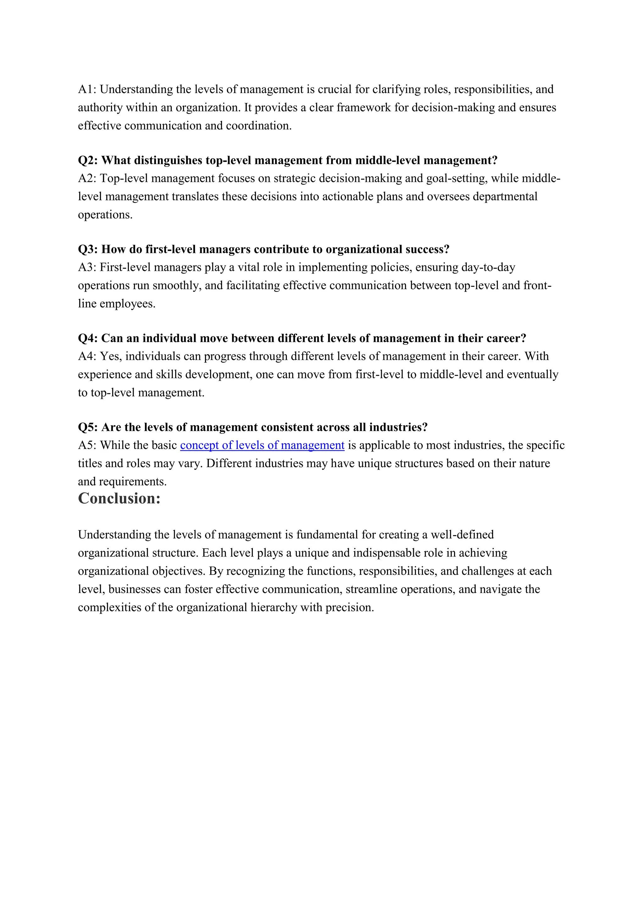 Navigating Organizational Hierarchy Understanding the Levels of ...