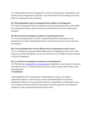 Navigating Organizational Hierarchy Understanding the Levels of ...