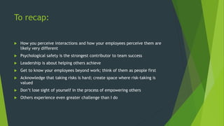 Navigating Power Dynamics as a Leader | PPTX
