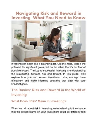 Navigating Risk and Reward in Investing-What You Need to Know.pdf ...