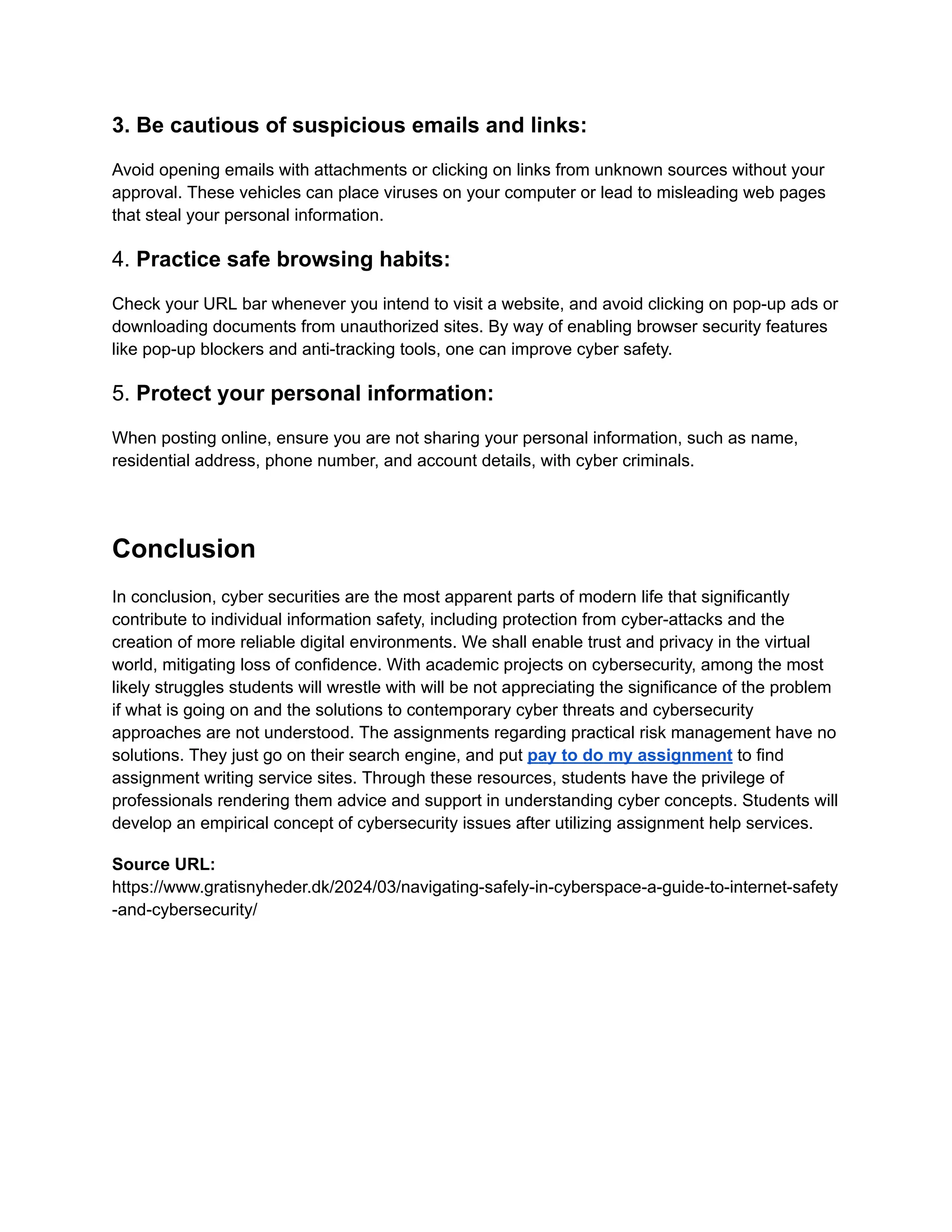 Navigating Safely in Cyberspace_ A Guide to Internet Safety and Cybersecurity.pdf | Internet for ...