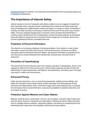 Navigating Safely in Cyberspace_ A Guide to Internet Safety and ...