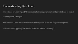 Navigating Student Loan Repayment System | PPT