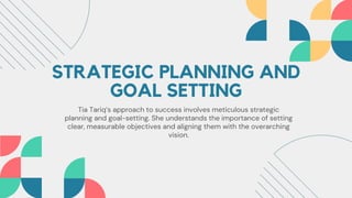 Understanding Entrepreneurship: Tips from Tia Tariq | PDF