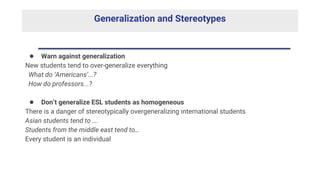 Navigating the academic culture in the U.S. by international students ...
