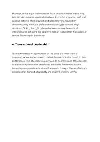 Navigating the Battlefield of Leadership_ Exploring Diverse Leadership ...