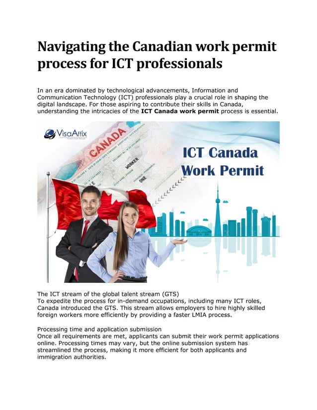 Navigating the Canadian work permit process for ICT professionals | PDF