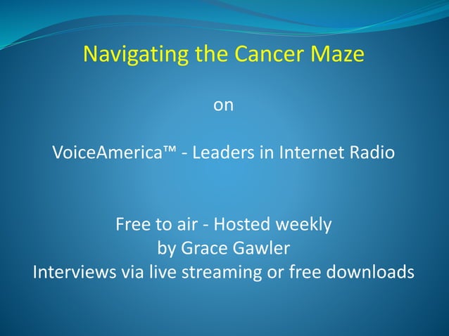 Navigating the cancer maze 7. Professor Rajiv Khanna with Grace Gawler ...