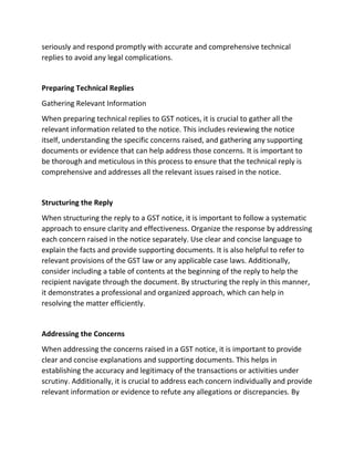 Navigating the Challenges of GST Notices and Technical Replies.pdf