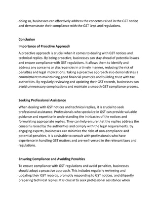 Navigating the Challenges of GST Notices and Technical Replies.pdf