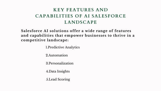 Navigating the Competitive Landscape with Salesforce AI Solutions - QR ...