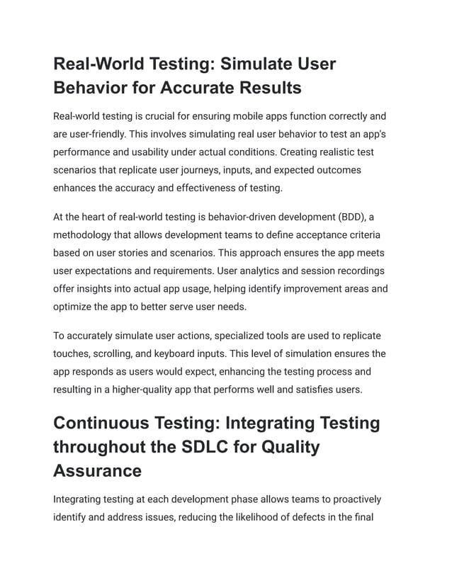 Navigating the Complexities of Mobile App Testing Throughout the SDLC.pdf Navigating the Complexities of Mobile App Testing Throughout the SDLC.pdf