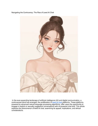 Navigating The Controversy The Rise Of Lewd Ai Chat Docx
