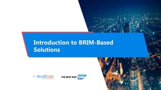 Revolutionizing Media Billing with SAP BRIM by Acuiti Labs | PPT