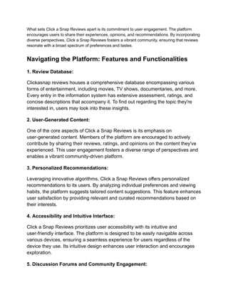 Navigating the Entertainment Universe A Dive into Click a Snap Reviews .pdf