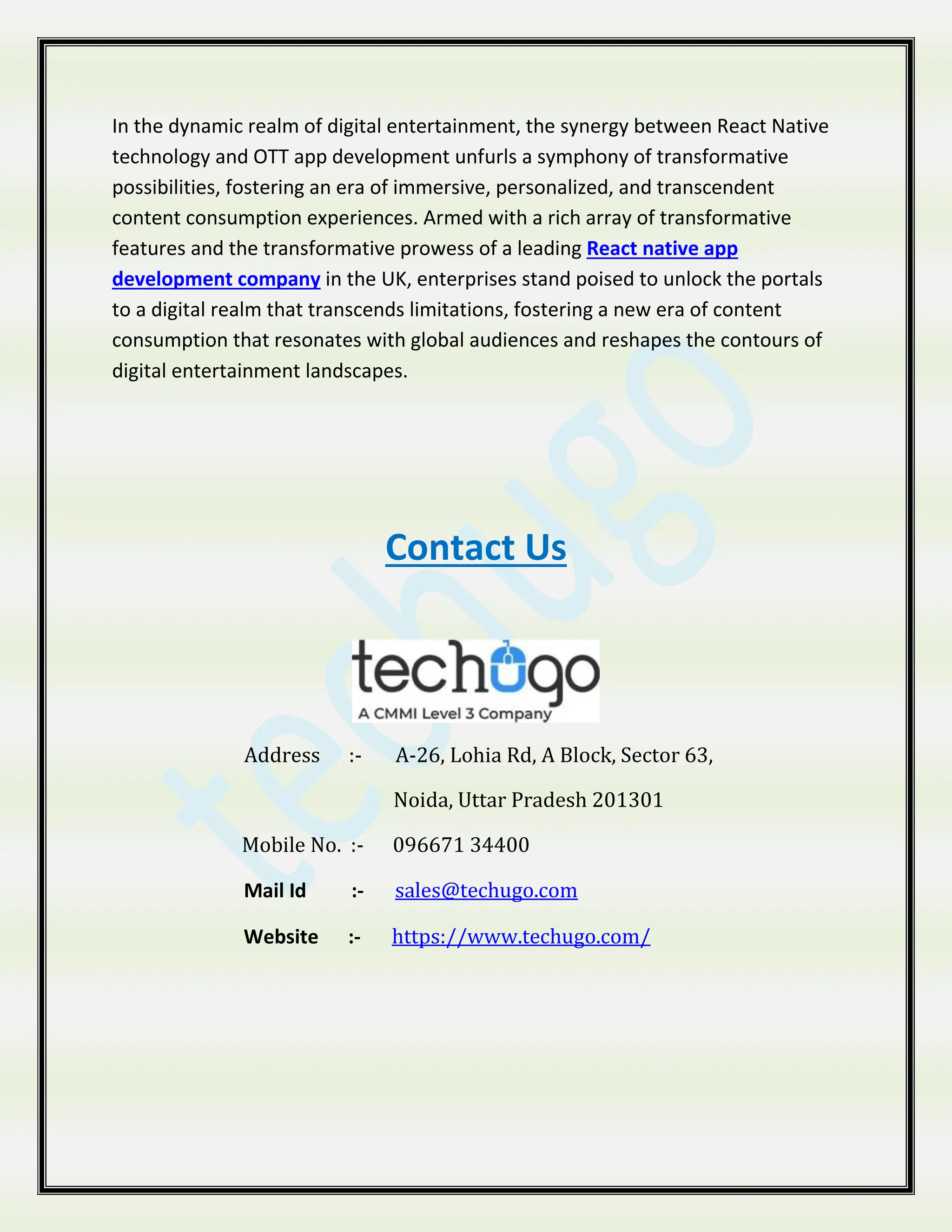 Navigating the Era of Immersive Entertainment: The Evolution of OTT App ...