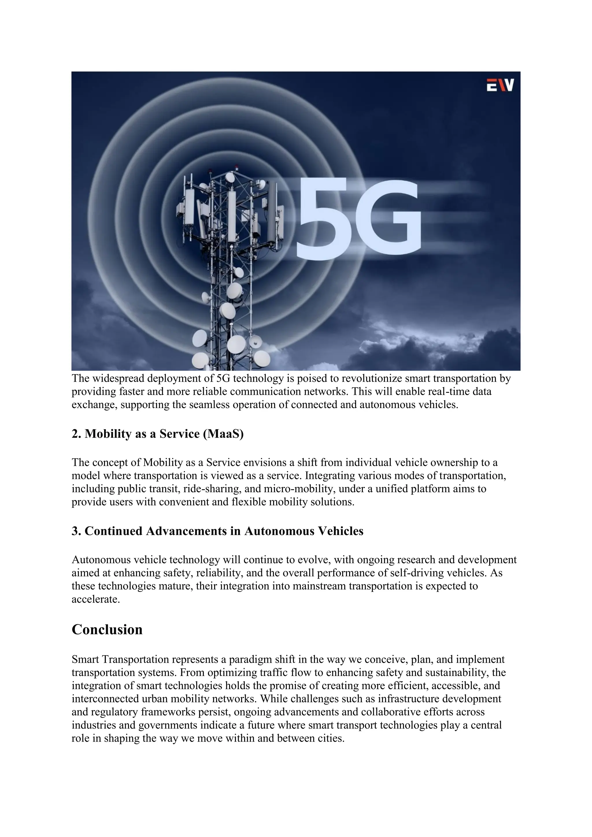 Smart Transportation Technologies: Definition, Benefits, And Impact ...