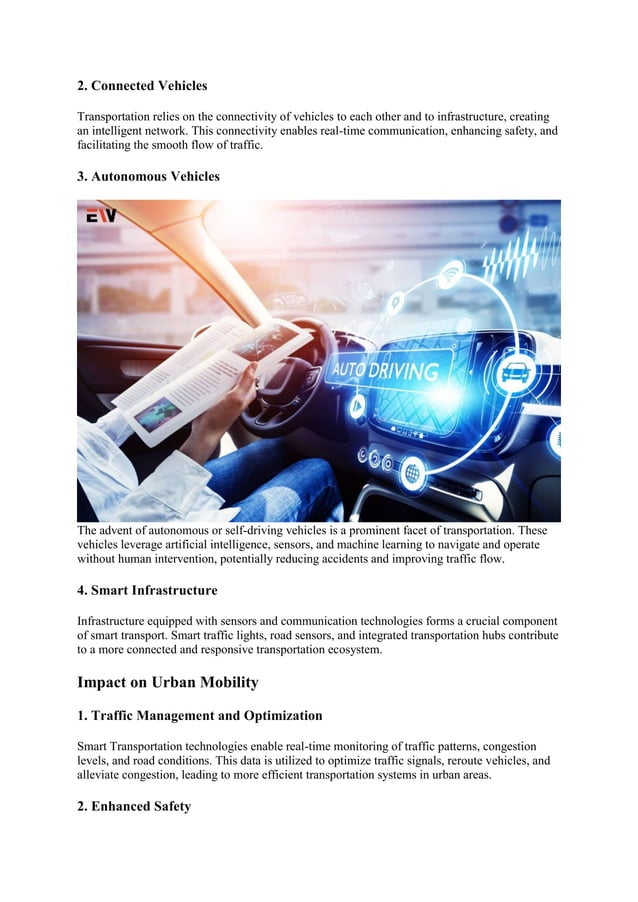 Smart Transportation Technologies: Definition, Benefits, And Impact ...