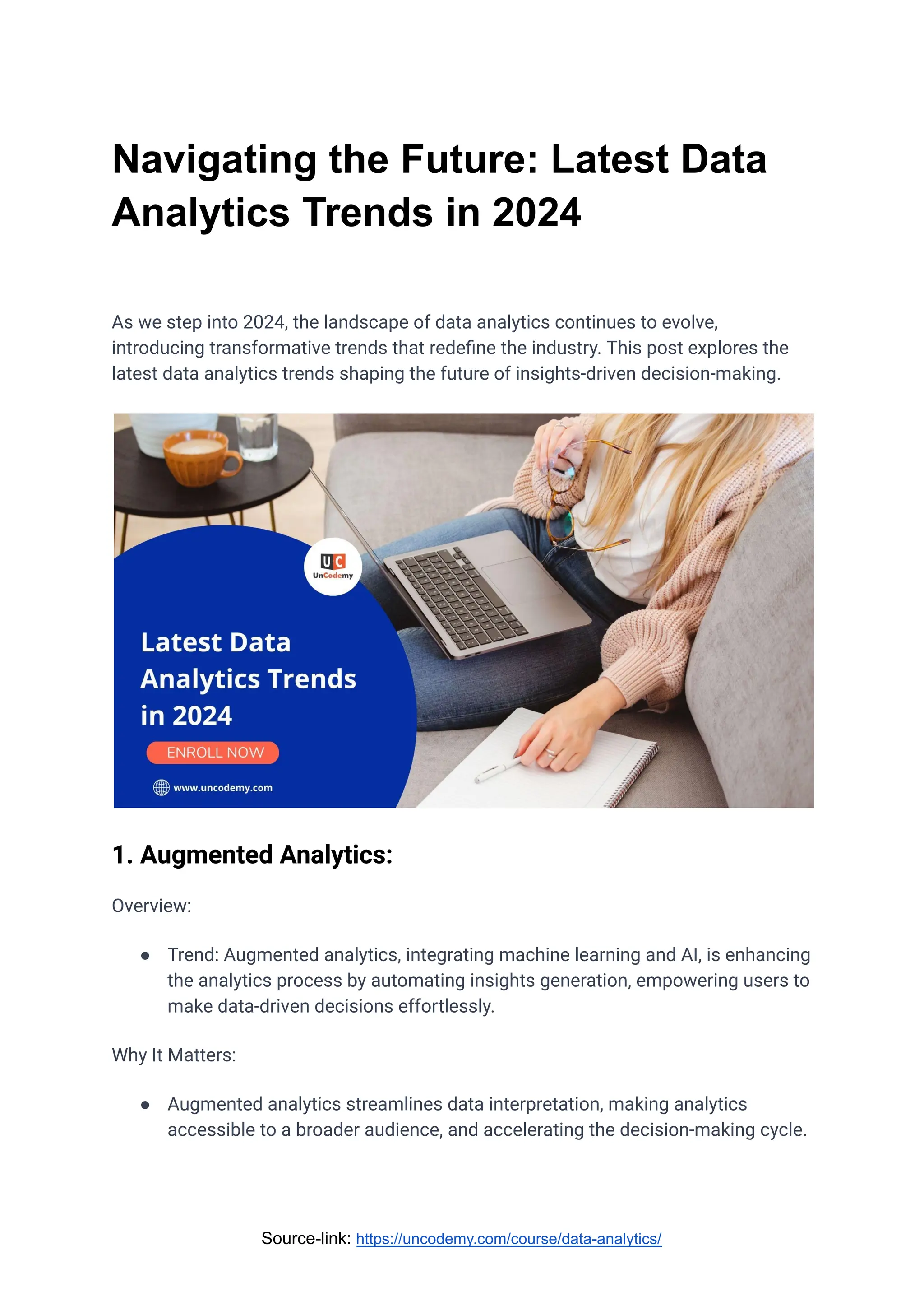 Navigating the Future_ Latest Data Analytics Trends in 2024 - Uncodemy ...