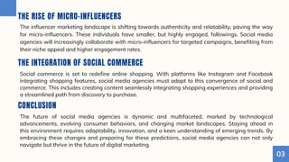Navigating the Future of Social Media Agency Trends and Predictions | PPT