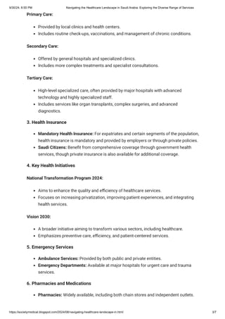 Navigating The Healthcare Landscape In Saudi Arabia Pdf
